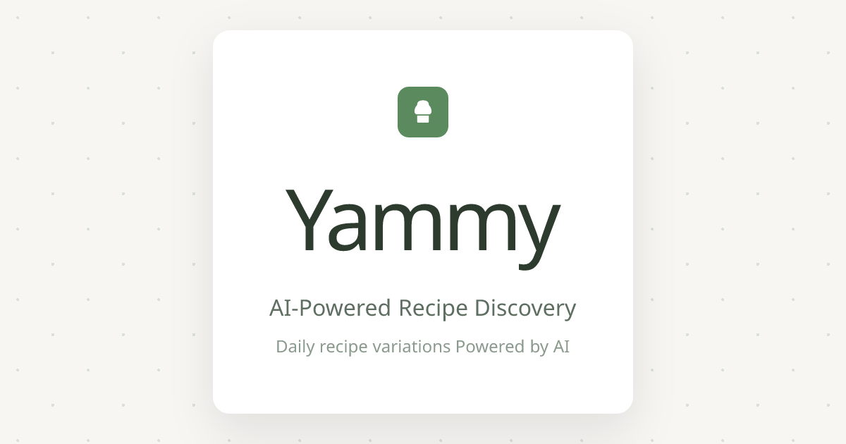 Yammy - AI-Powered Recipe Search & Generation