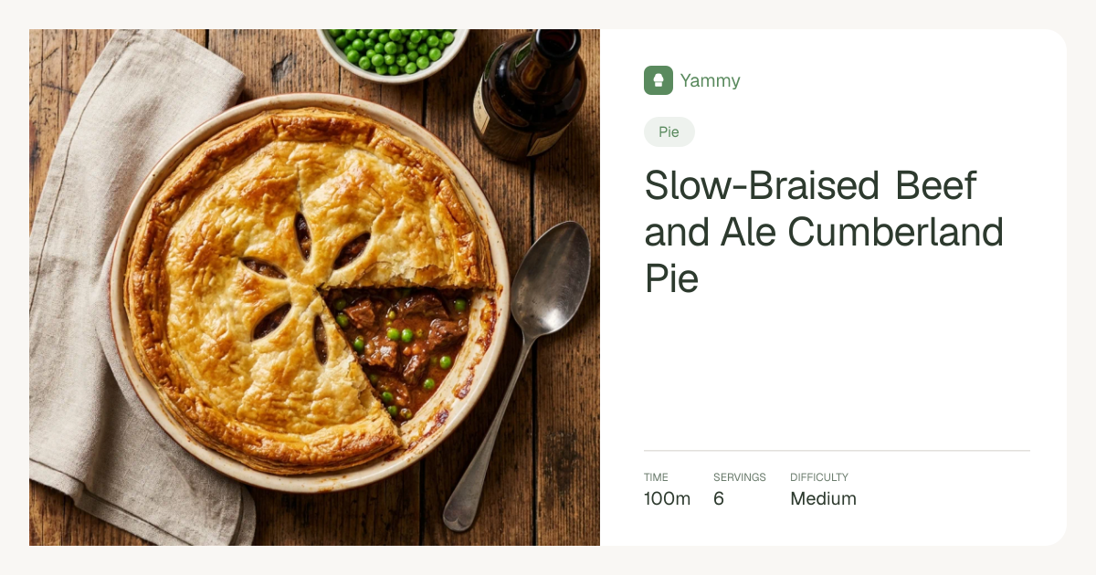 Slow-Braised Beef and Ale Cumberland Pie | Yammy